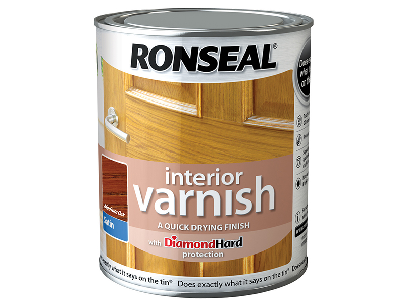 Interior Varnish Quick Dry Satin Medium Oak 250ml – RSLIVSMO250 ...